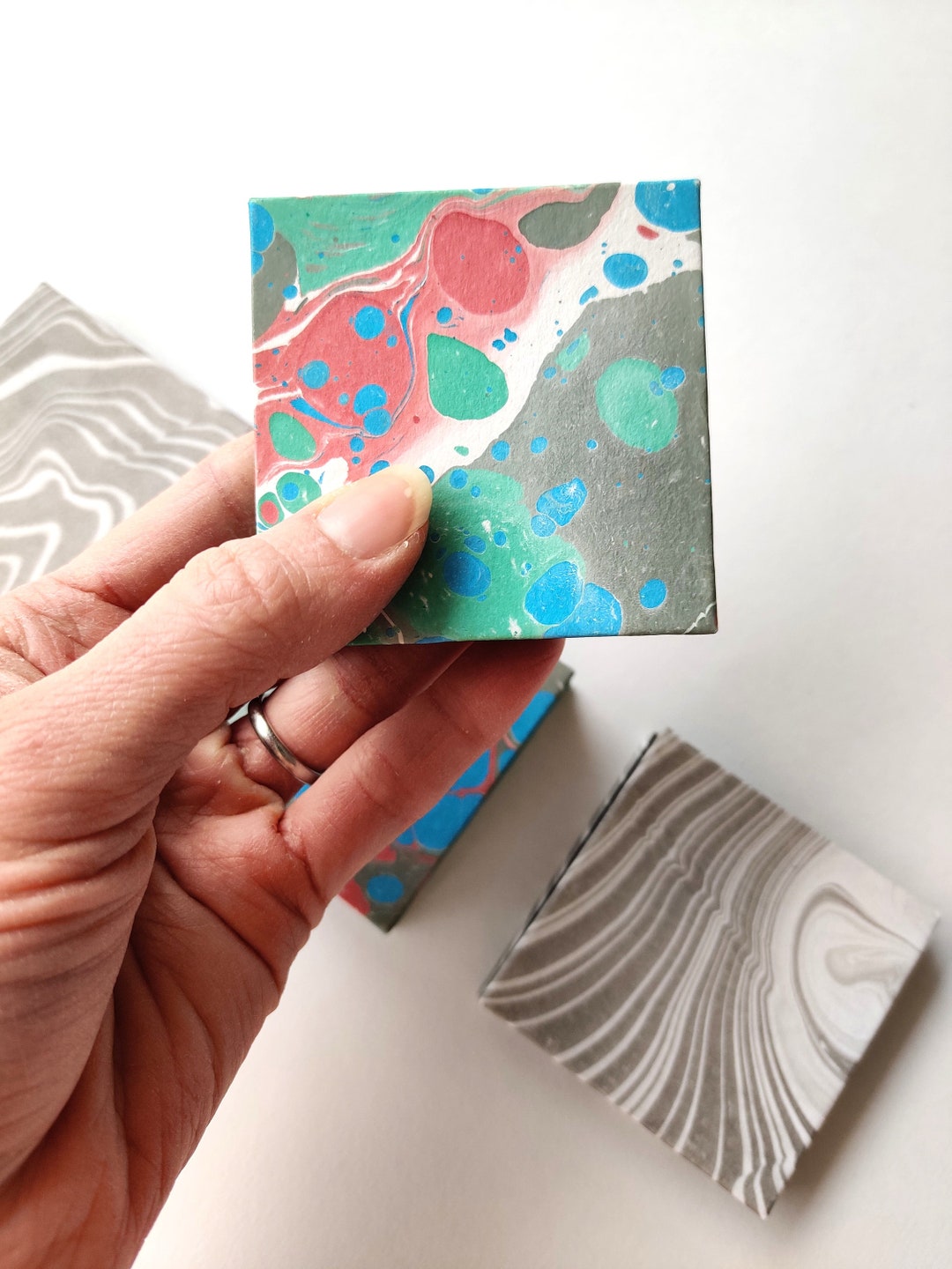 Mini Concertina, Accordion Books , 6x6cm Black Recycled Paper - Etsy