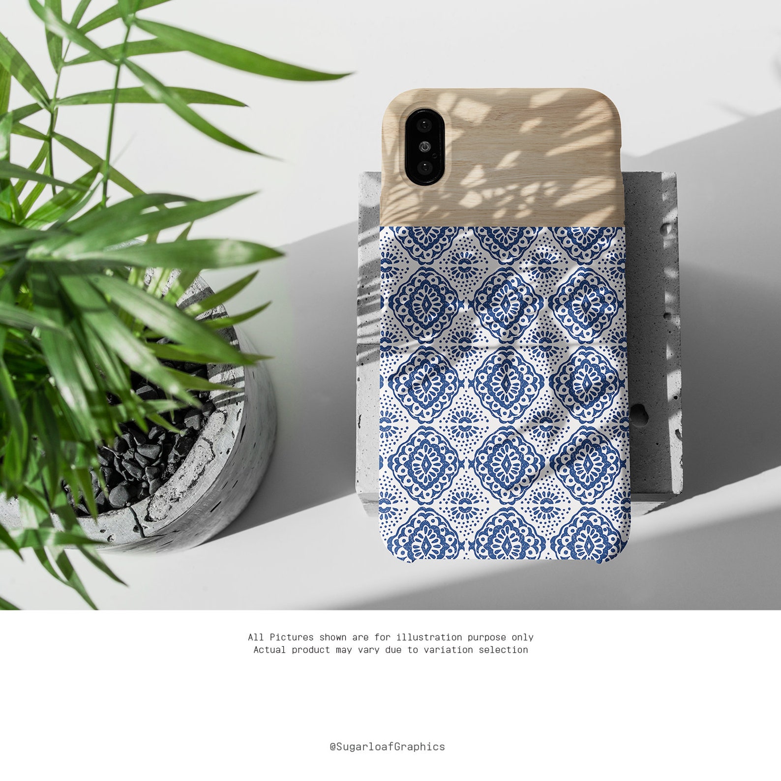Blue Ikat Pattern Phone Case Boho Wood Pattern Iphone Case - Etsy