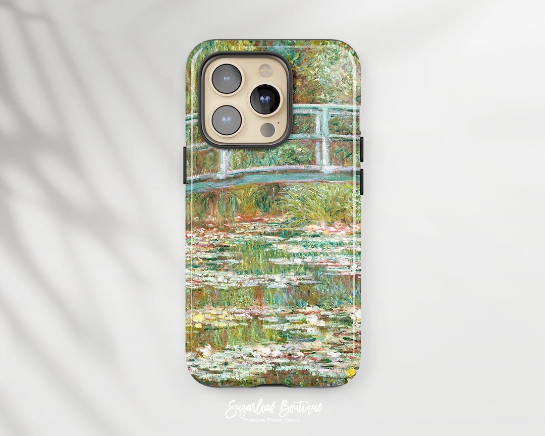 Monet Water Lilies Pond Phone Case - Japanese Bridge Garden ...