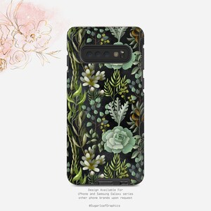 Succulent and Ferns Botanical Pattern iPhone Case Samsung Case Google ...