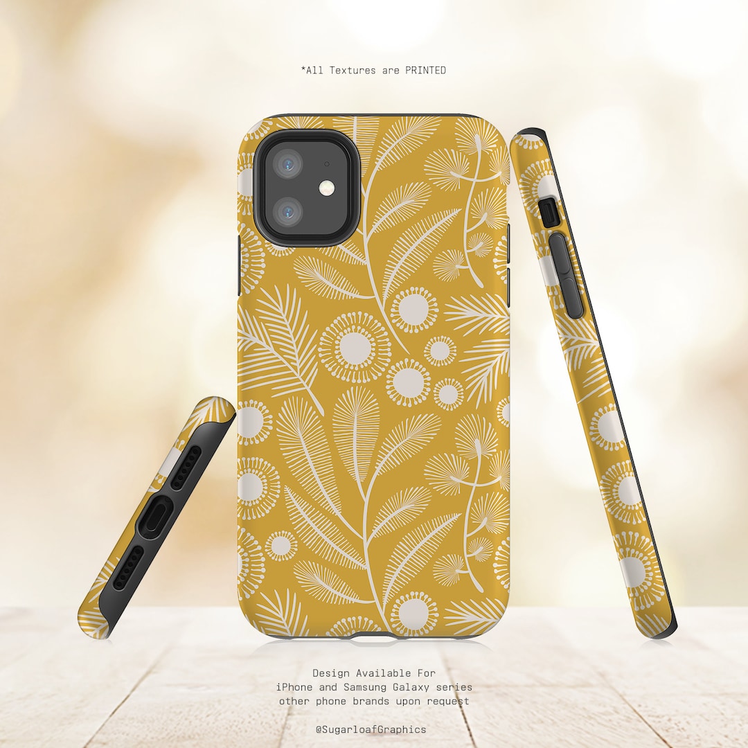Floral Print Phone Case - Slim Glossy or Tough Matte Options - Etsy
