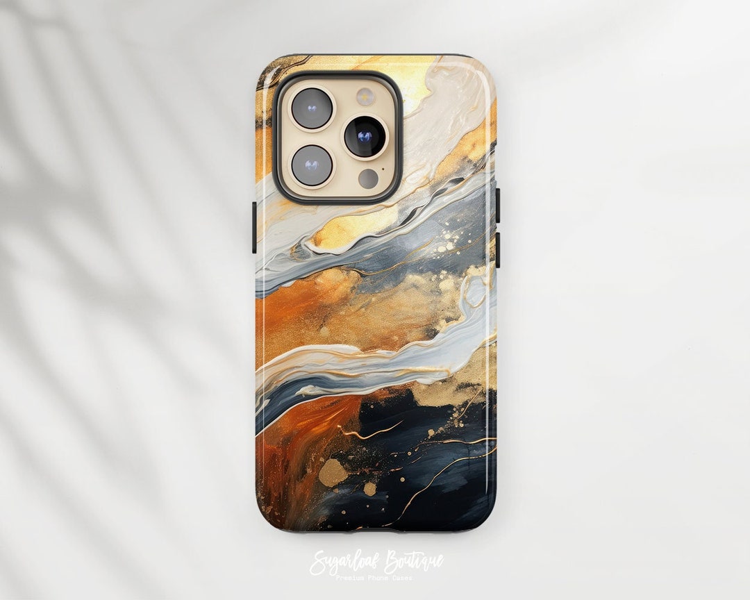 Acrylic Marble Ombré Phone Case – Abstract Modern Art Cover - Etsy