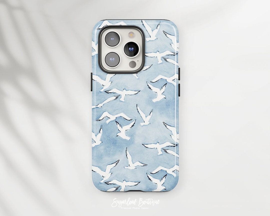 Watercolor Blue Seagull Pattern Summer Nautical Ocean Lover - iPhone ...