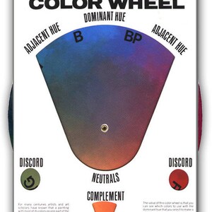 The Original Analogous COLOR WHEEL Hal Reed Art Supplies Oil Painting ...