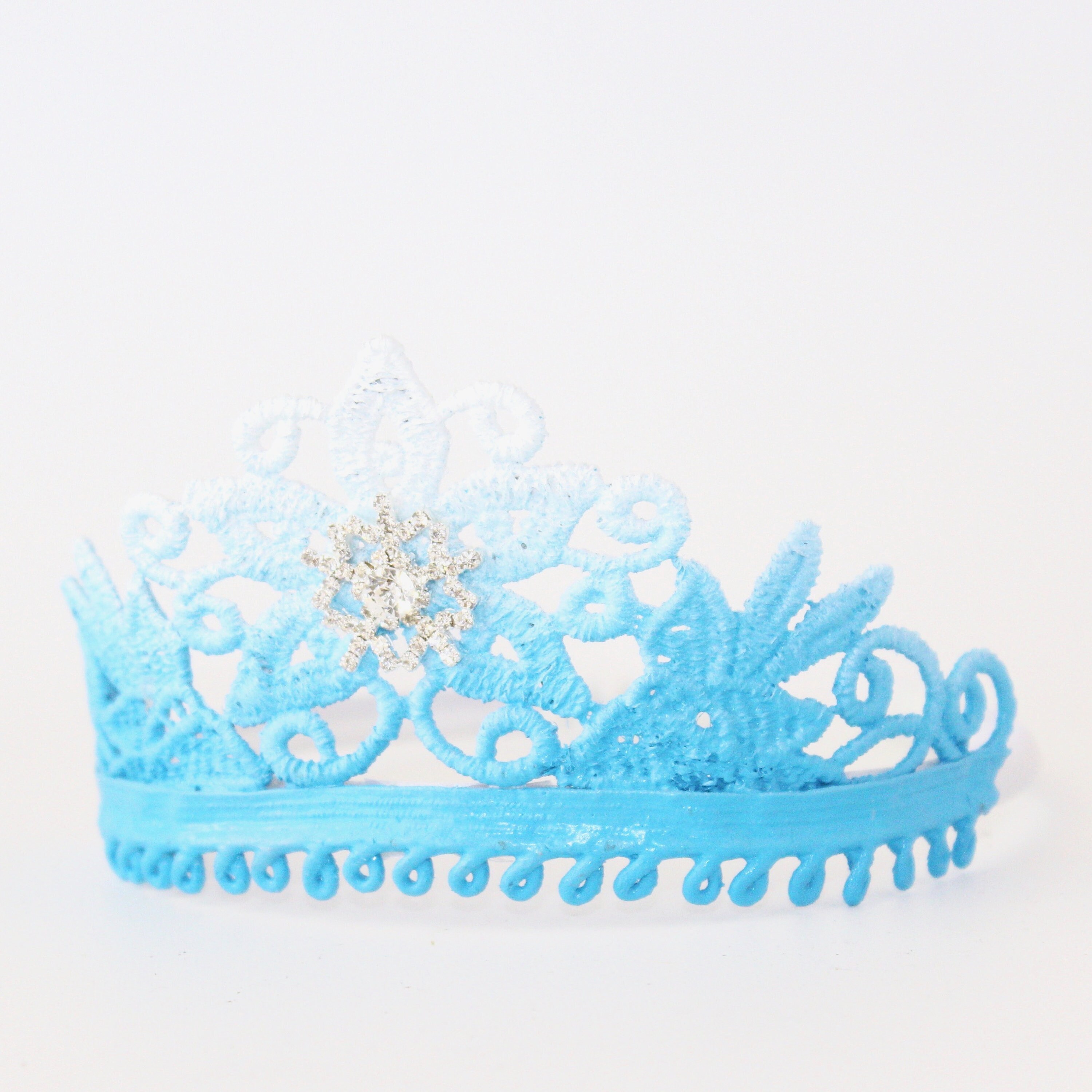 Elsa Frozen Inspired Princess Tiara Lace Crown Ice Queen | Etsy