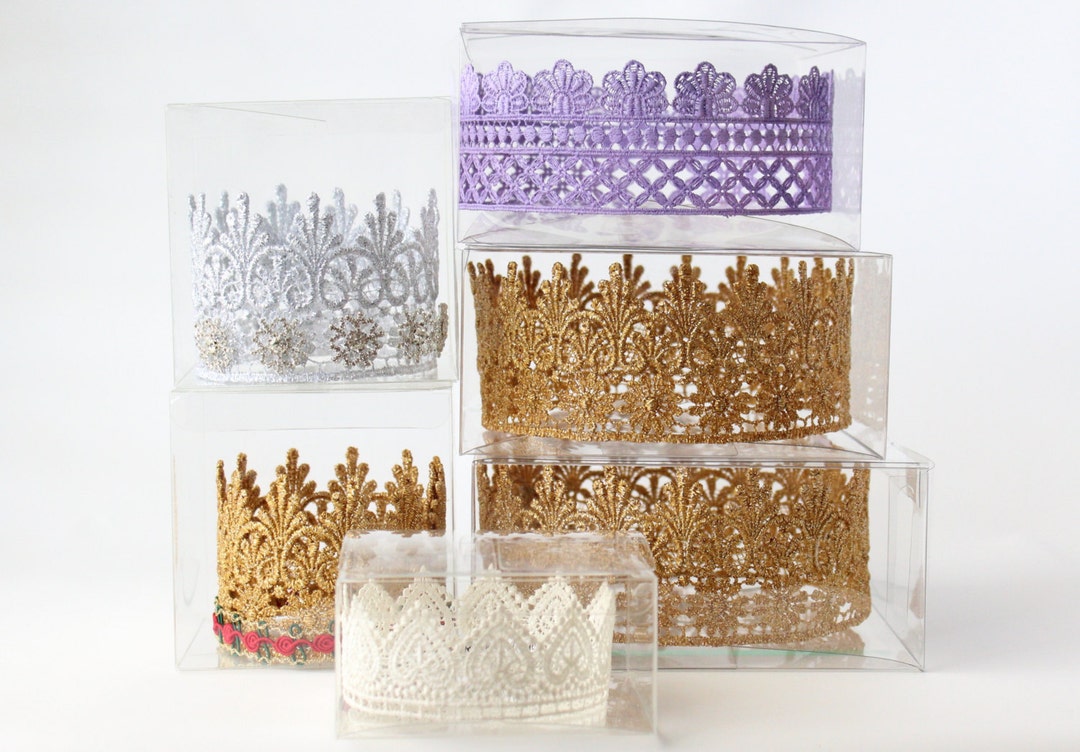 Keepsake Box for Lace Crown Clear Lace Crown Keepsake Keepsafe Gift Box ...