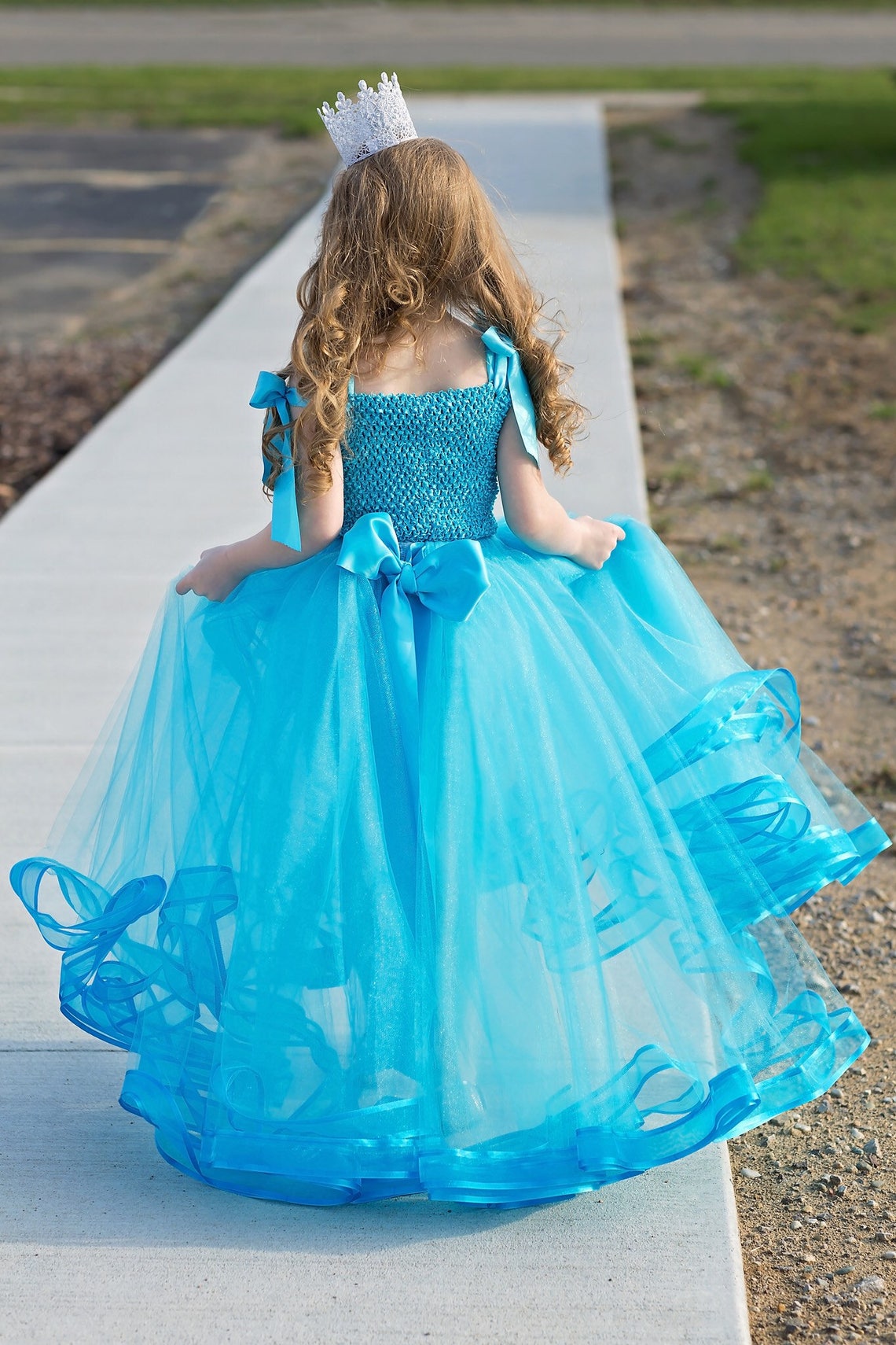 Ivy Mini Vintage Lace Crown Headband in Silver Toddler Thru - Etsy