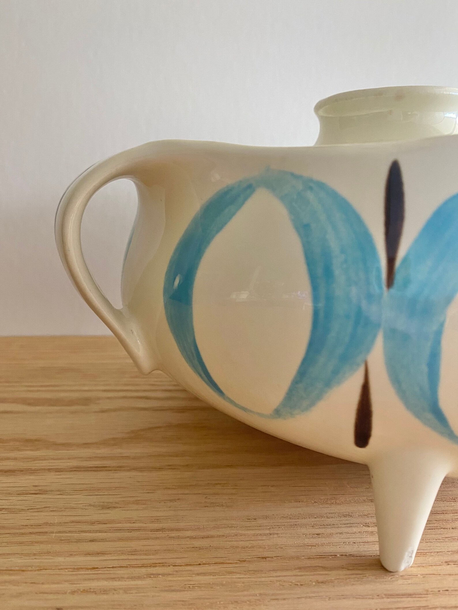 Red Wing White & Turquoise Munch Jar With Lid Very Rare - Etsy