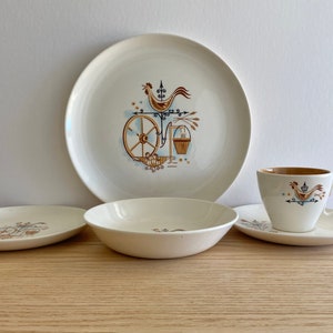 1950s Weathervane Cups and Saucers Set of 3 by Taylor Smith & - Etsy