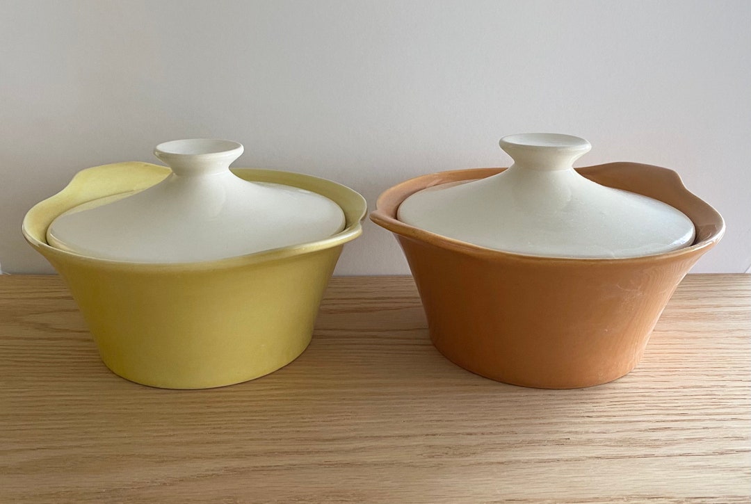 Cameron Clay Skandia Covered Casserole Baking /serving Dish Yellow or ...