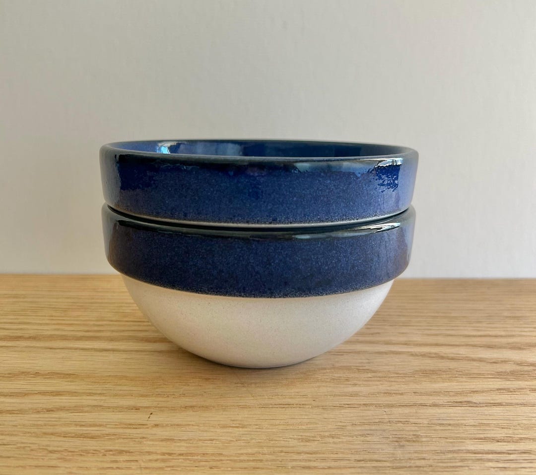 Heath Ceramics Opal Blue Chowder Bowls Set of 2 - Etsy