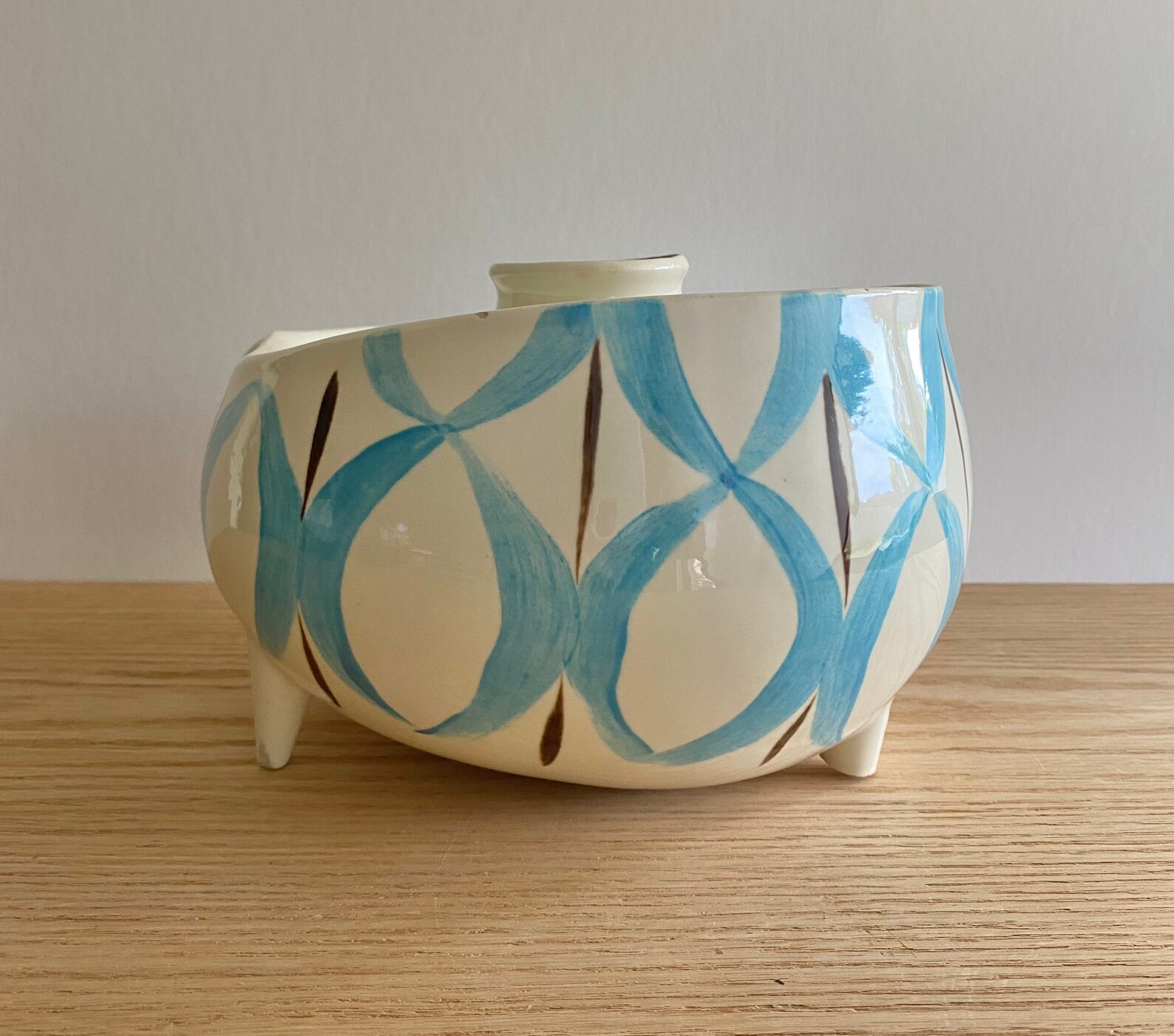 Red Wing White & Turquoise Munch Jar With Lid Very Rare - Etsy