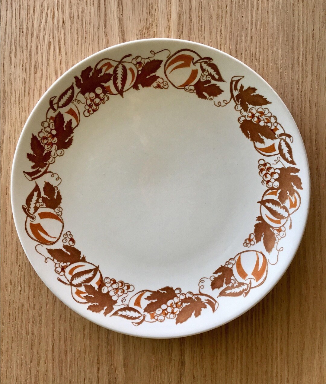 Royal China Bountiful Pattern Dinner Plates From Early 1960s Tan and ...