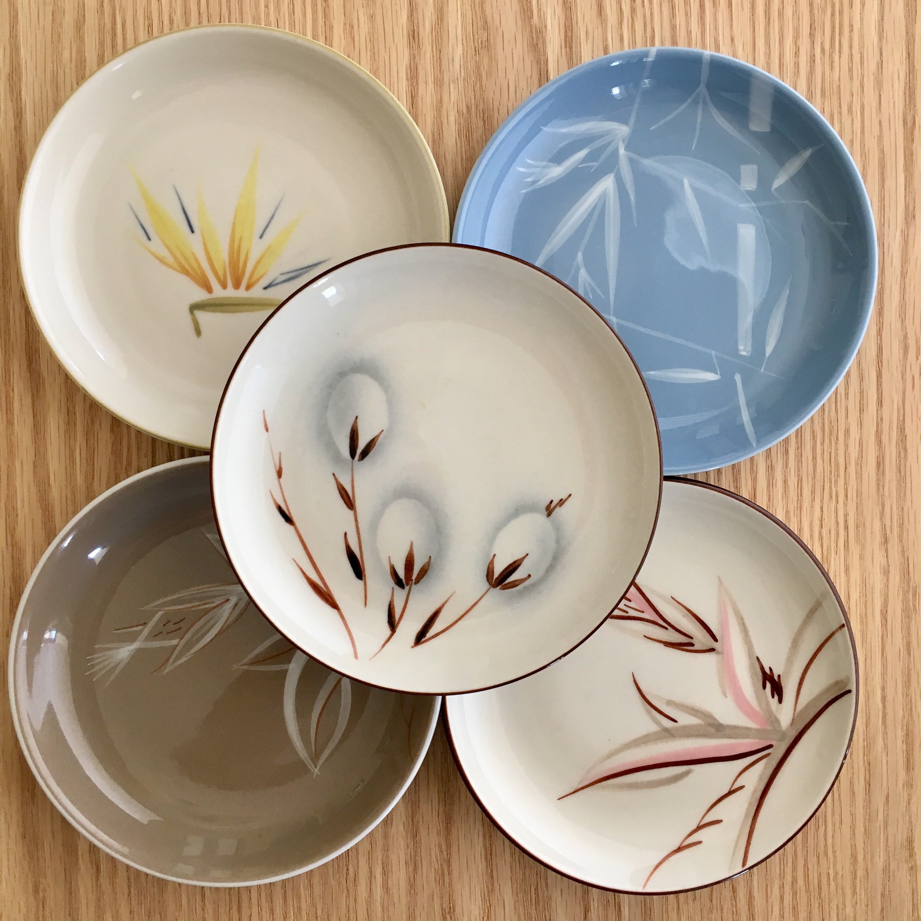 Blue Pacific 1940-1960 Winfield Pottery From California Divided ...