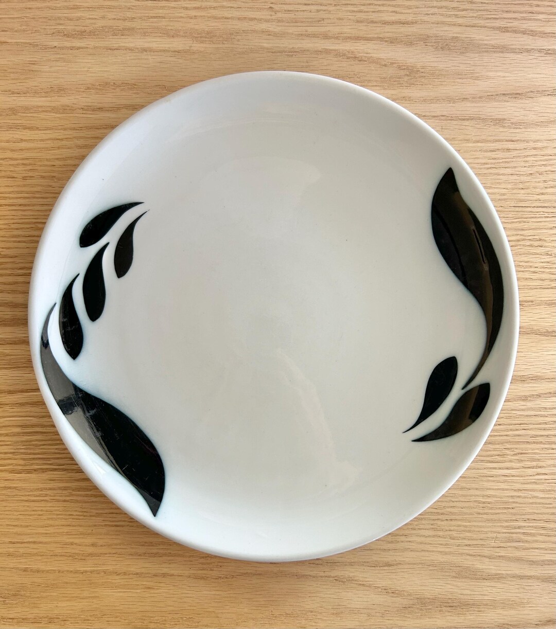 Tepco China USA Serving Platter Restaurant Ware Airbrush Leaf Pattern ...
