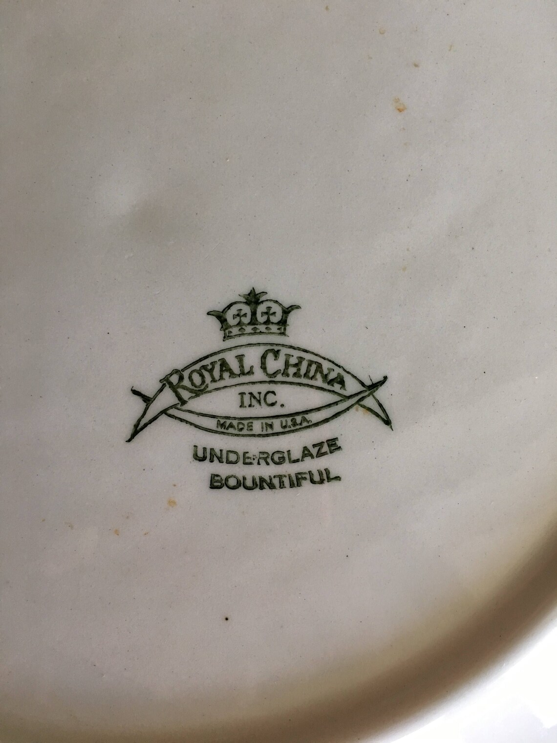 Royal China Bountiful Pattern Dinner Plates From Early 1960s Tan and ...