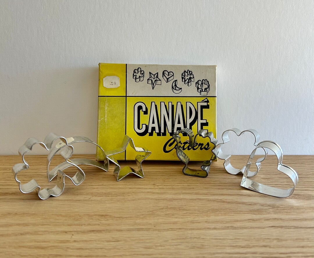 Vintage Canapé Cutters Set of 6 - Etsy