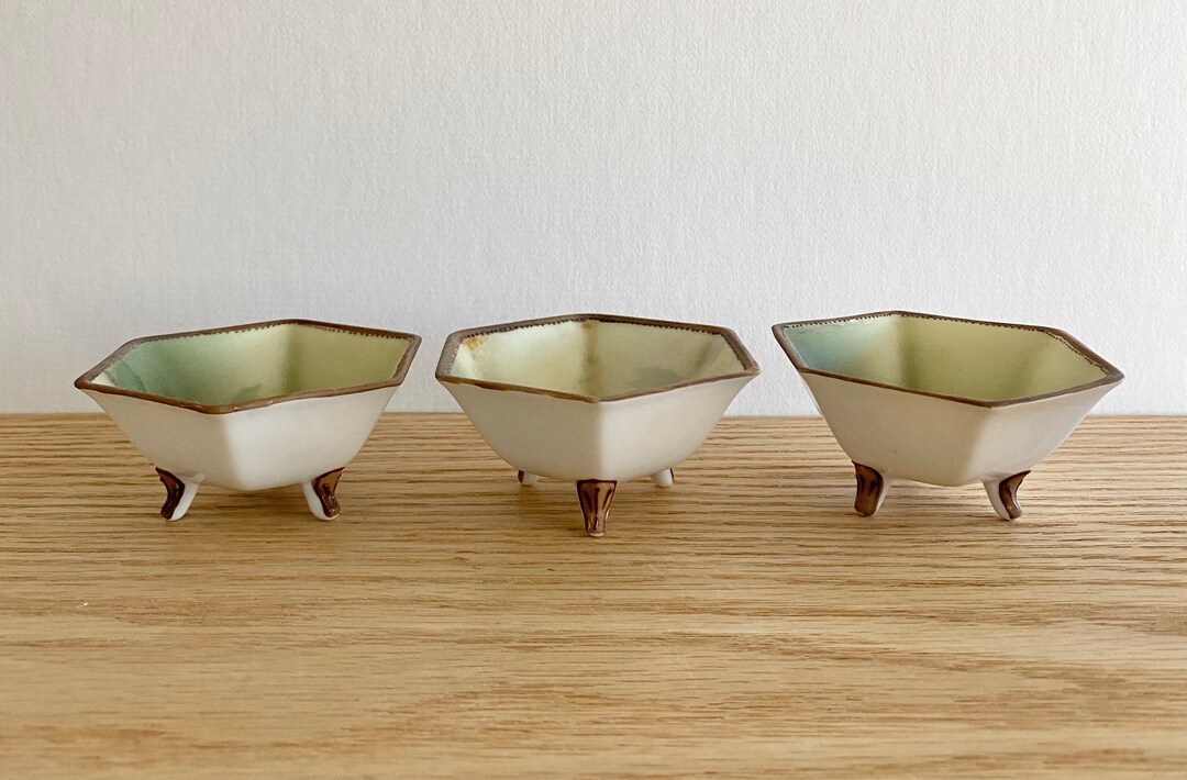 Delicate Vintage Handpainted Small Bowl or Salt Cellar Made in Japan - Etsy