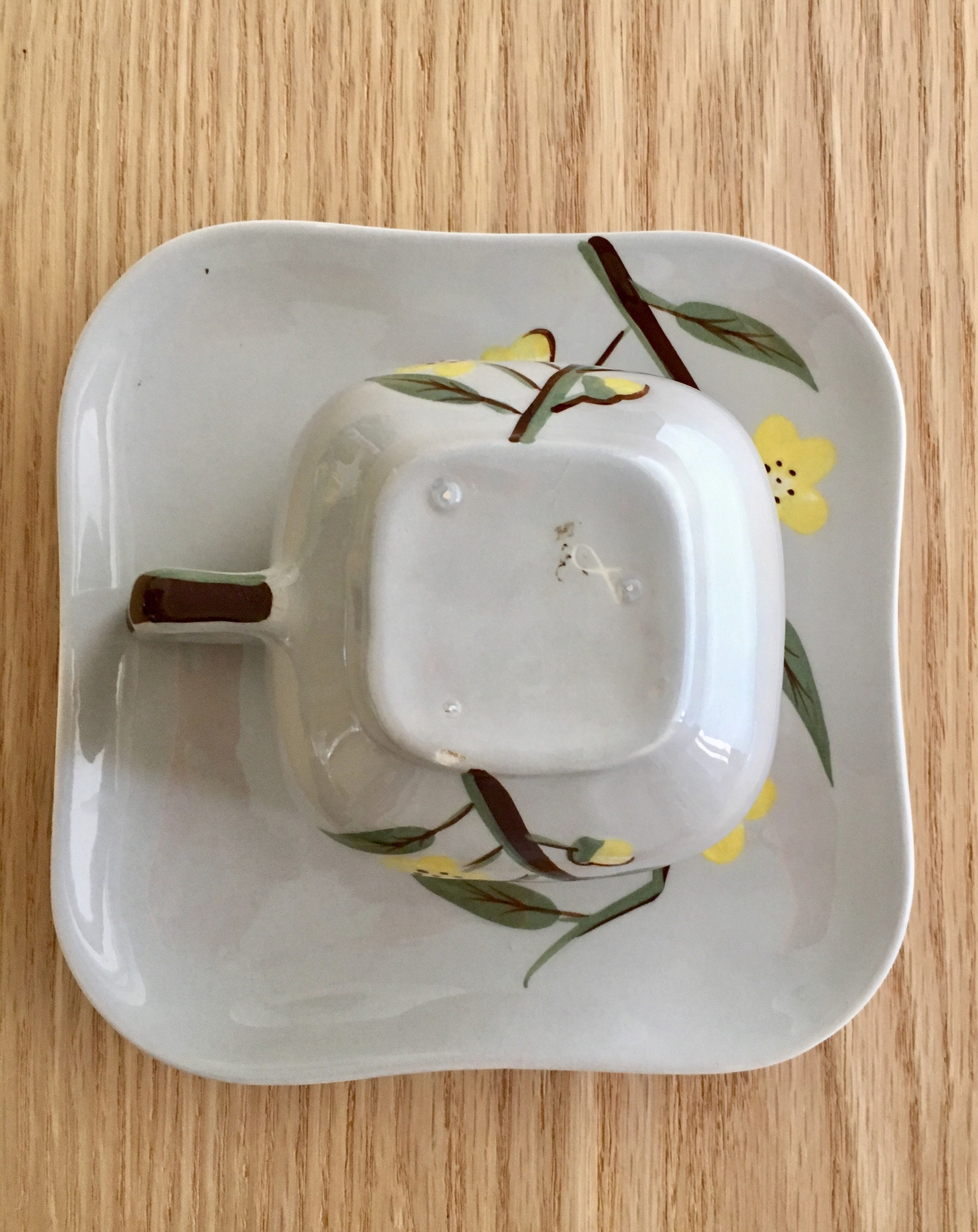 Weil Ware 1940s California pottery Blossom Grey pattern flat | Etsy