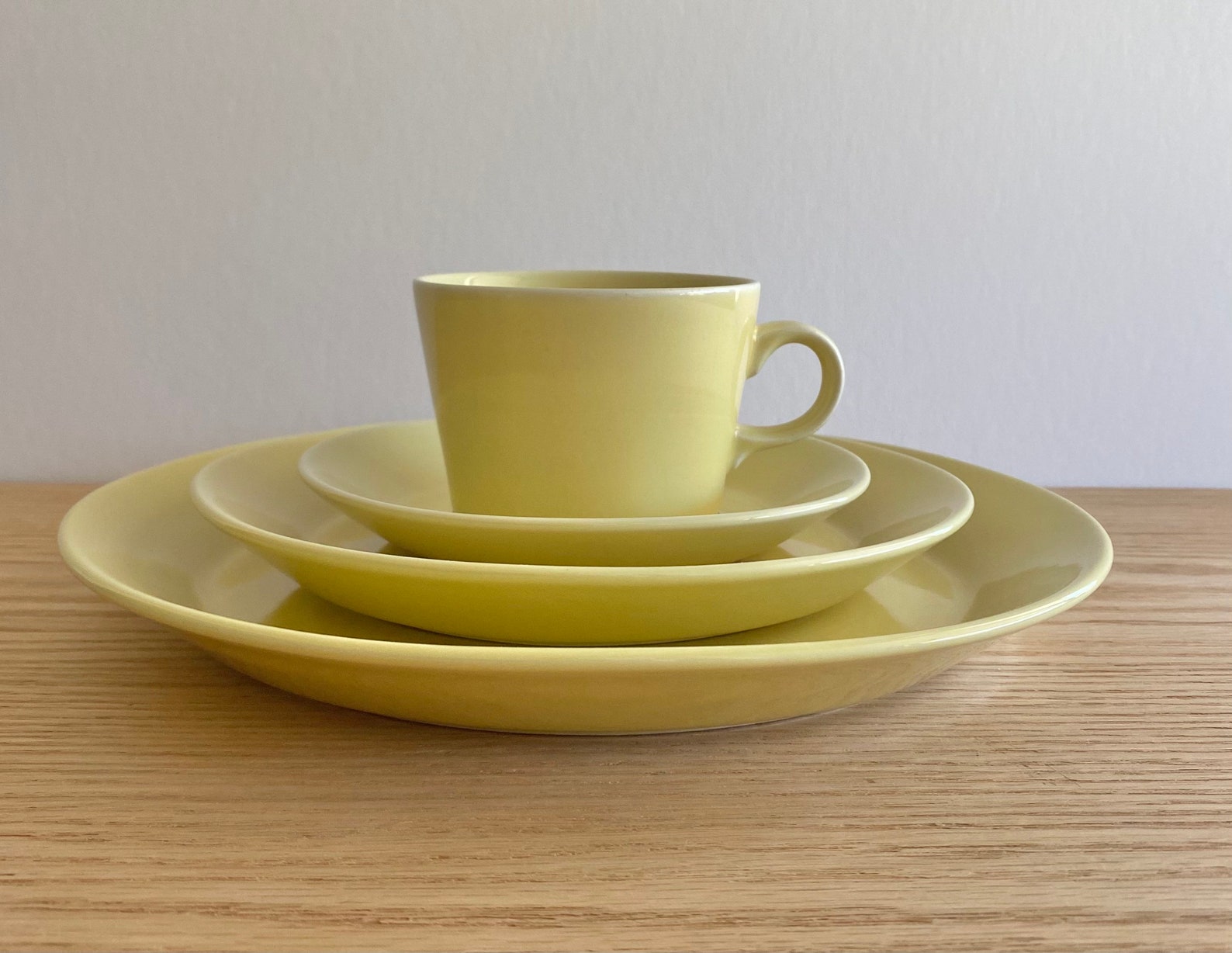 Arabia of Finland Yellow Teema Dinner Plates Set of 4 - Etsy