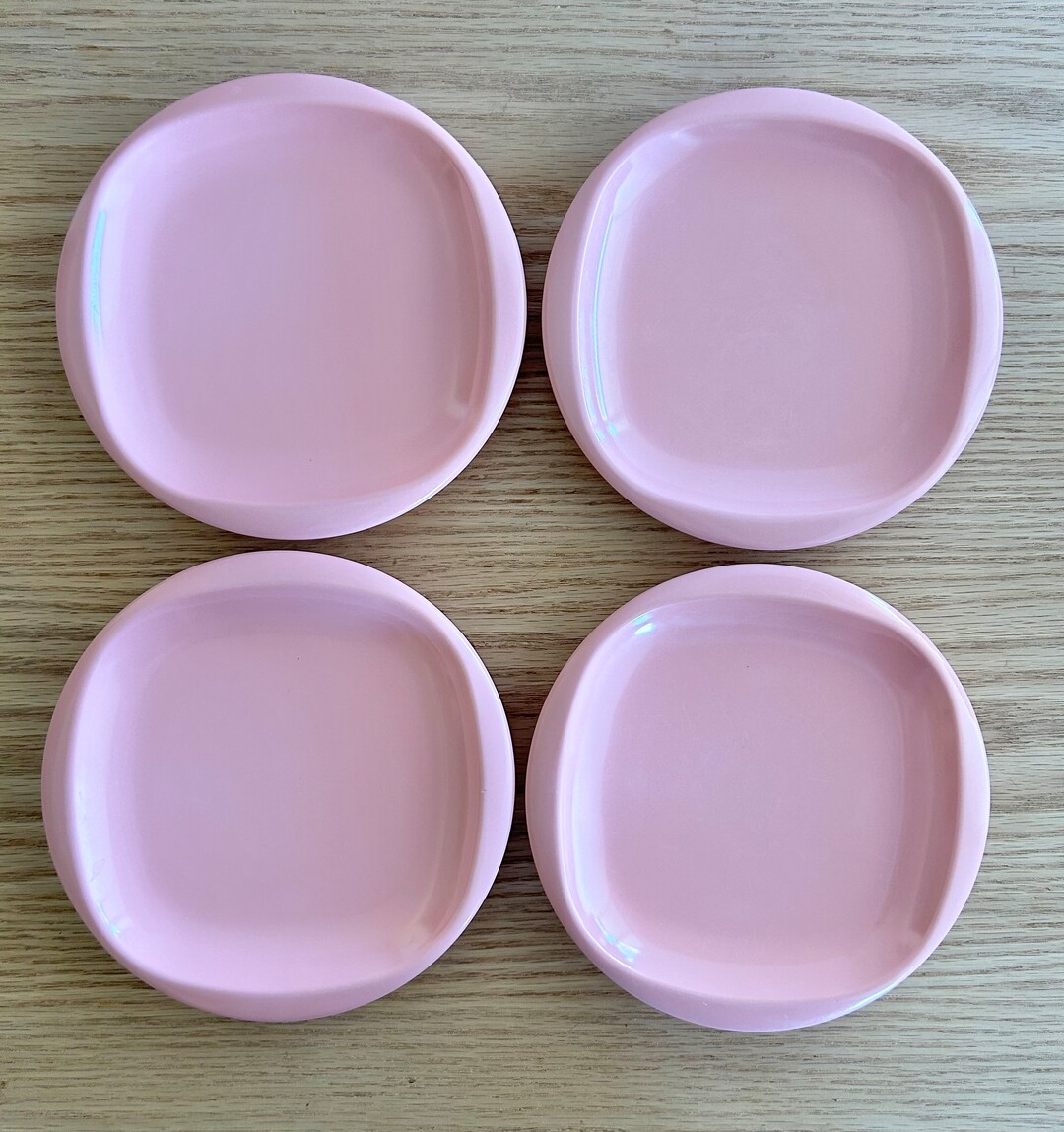 1960s Melmac Boontonware Small Plates in Pink Set of 4 - Etsy