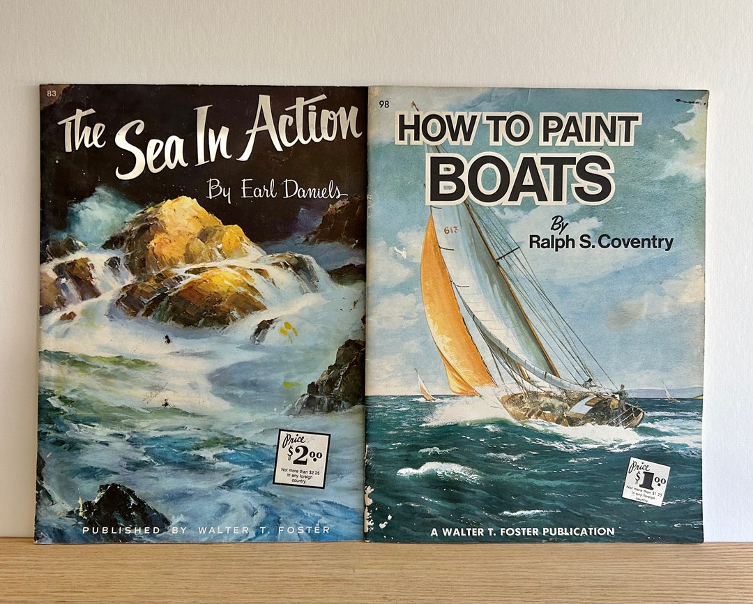 How to Paint Boats and the Sea in Action Walter Foster Art Books Set of ...