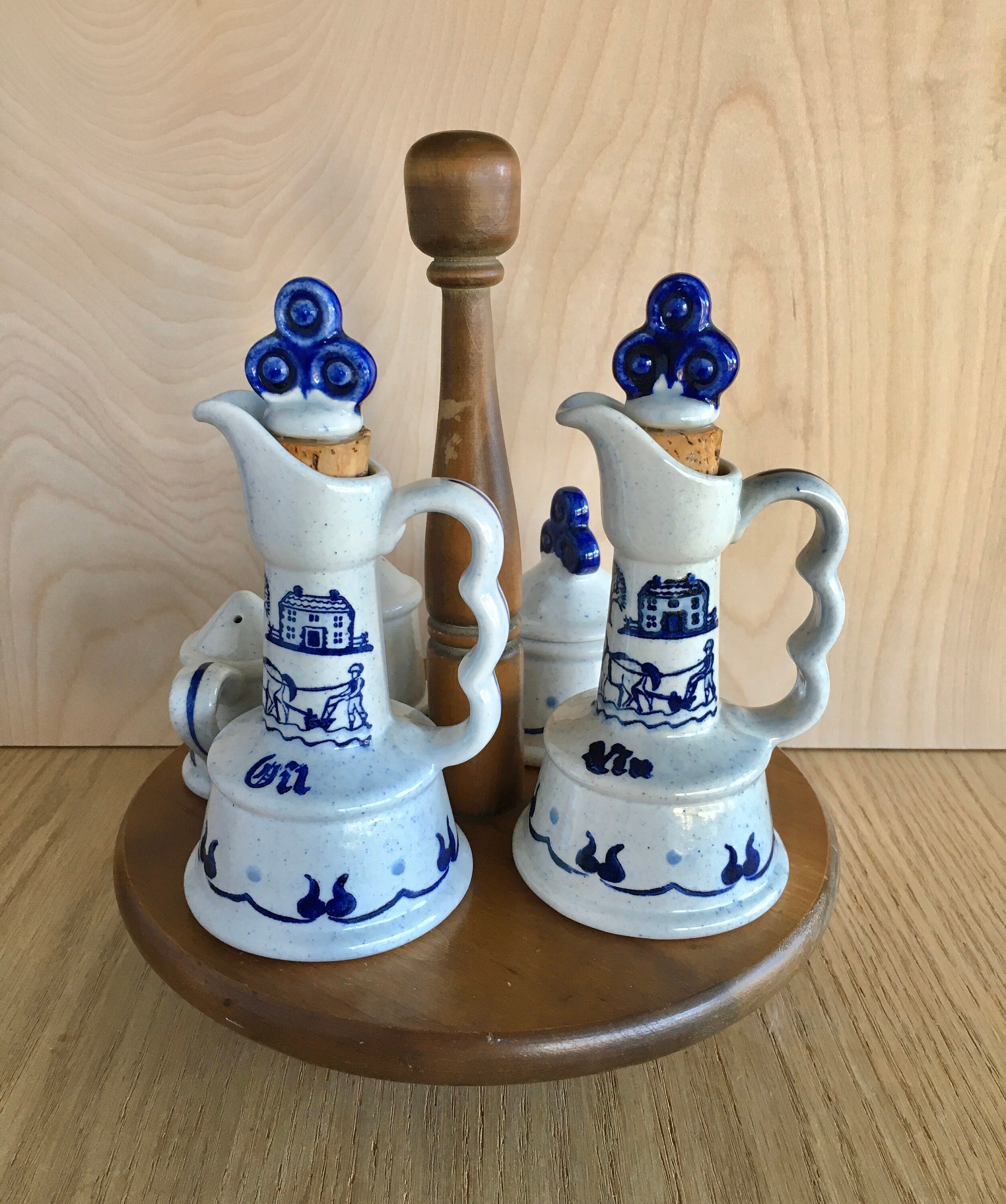 Poppytrail Provincial Blue Condiment Set by Metlox 1950-1982 | Etsy