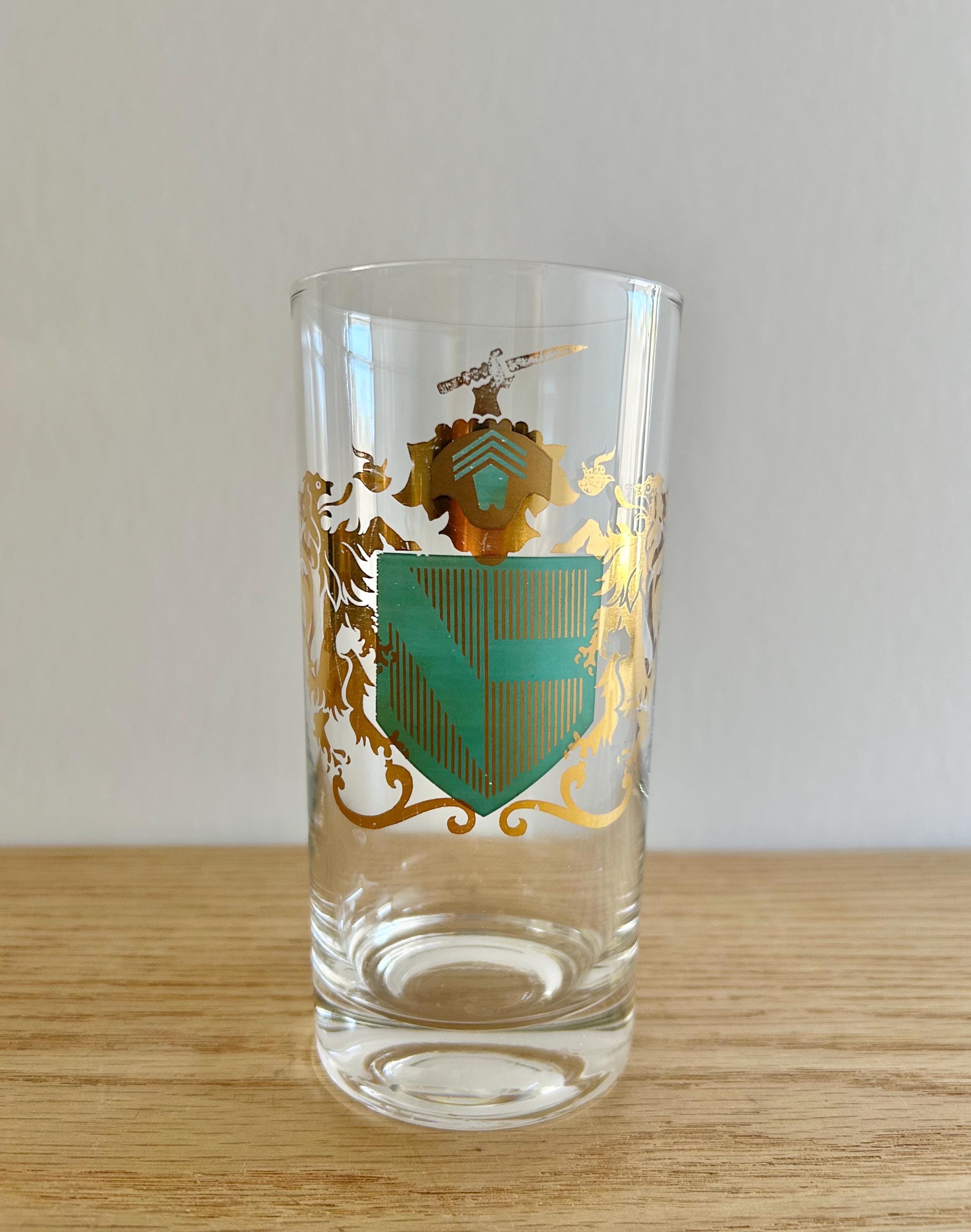 Federal Glass Camelot Coat of Arms Highball Glasses Set of 4 - Etsy
