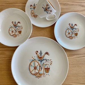 1950s Weathervane Cups and Saucers Set of 3 by Taylor Smith & - Etsy