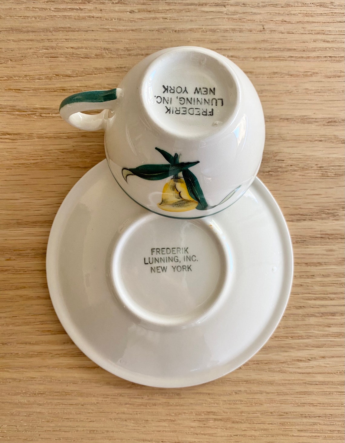 Frederik Lunning Inc New York Calli Lily Pattern Demitasse Cup & Saucer ...