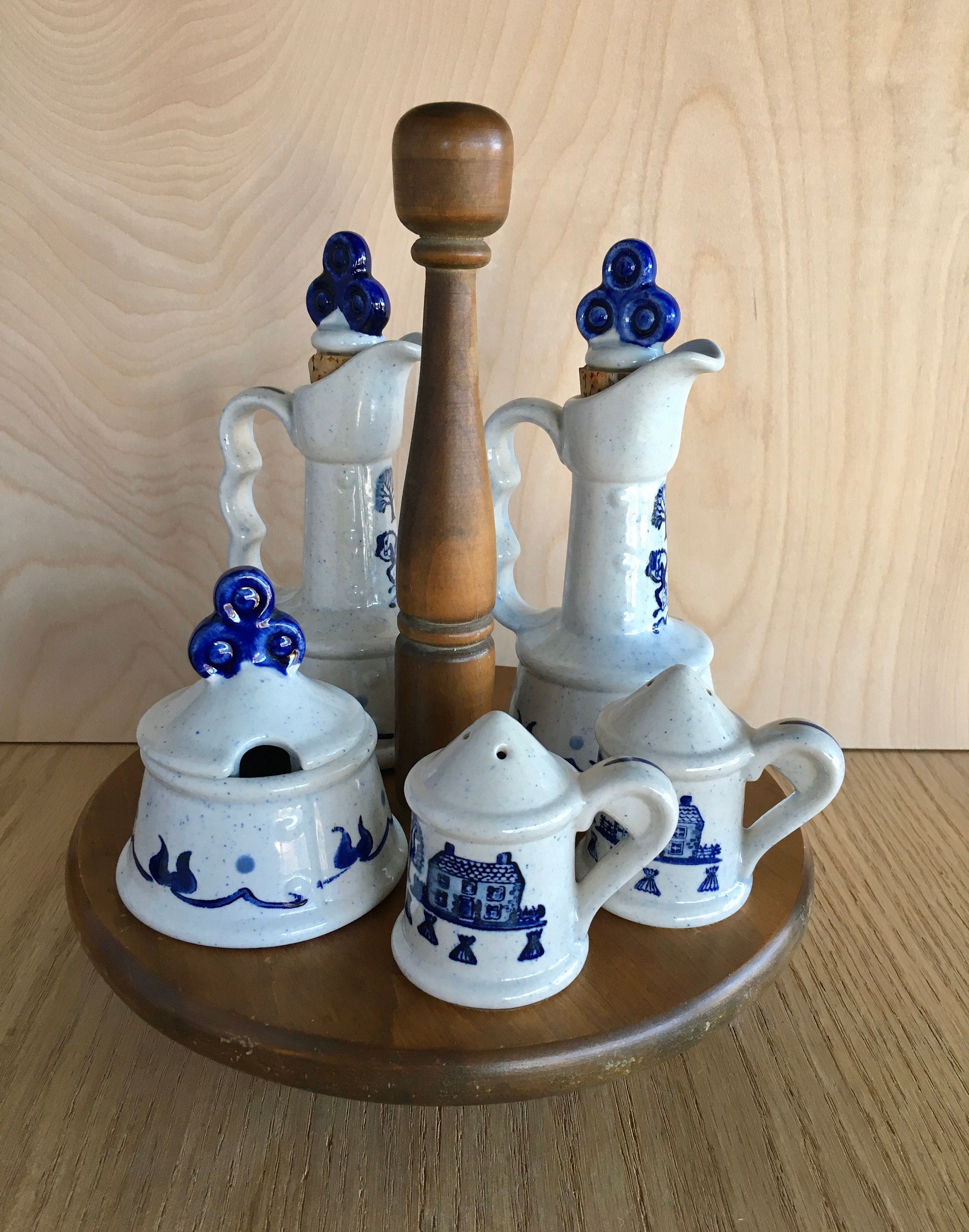 Poppytrail Provincial Blue Condiment Set by Metlox 1950-1982 | Etsy