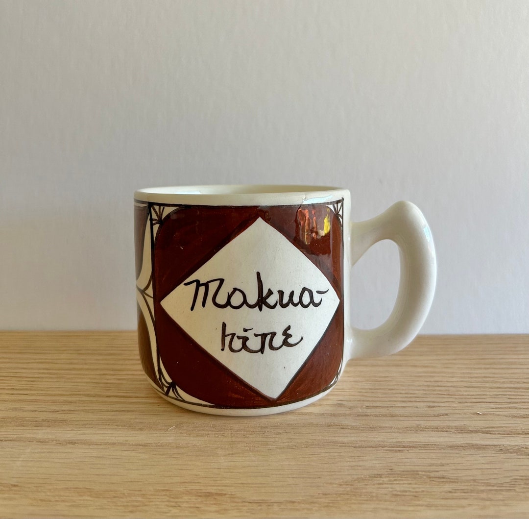 Pohaku Kiln Tapa Print Makuahine mom Mug Vintage 1970s - Etsy