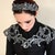 Silver Filigree Metallic Rubber Latex Ornate Collar Shoulder Armour ...