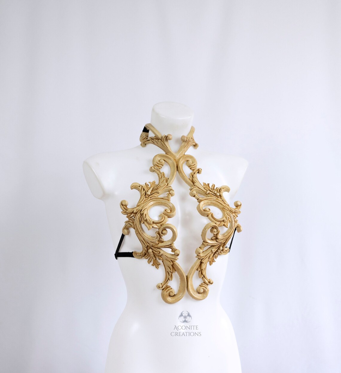 Bone Filigree Rubber Latex Ornate Harness Breastplate Chest - Etsy UK