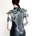 Silver Spine Metallic Latex Rubber Filigree Back Piece Armour - Etsy