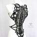 Black Spine Latex Rubber Filigree Back Piece Armour Harness Steampunk ...