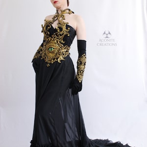 Gold 'oculus Draconis' Filigree Belt Ornate Baroque Dragon Eye Metallic ...