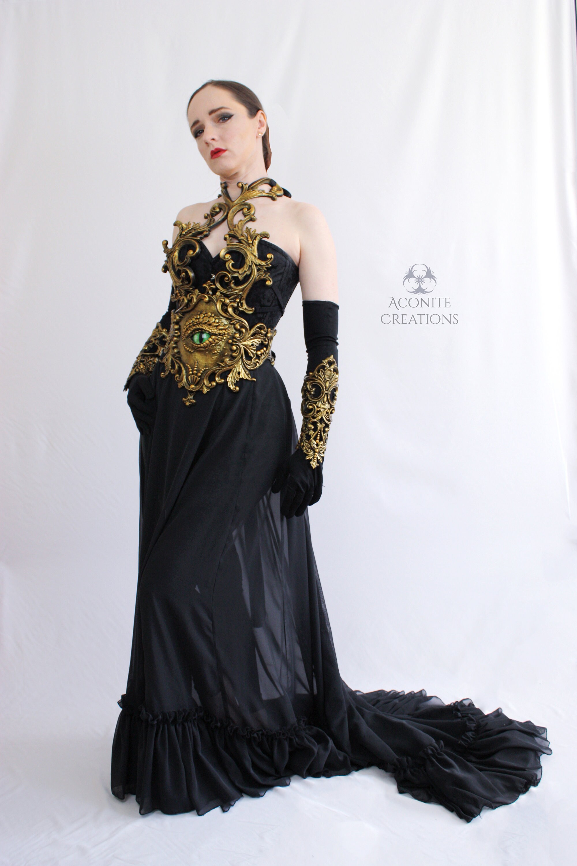 Gold 'oculus Draconis' Filigree Belt Ornate Baroque - Etsy