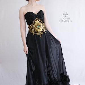 Gold 'oculus Draconis' Filigree Belt Ornate Baroque Dragon Eye Metallic ...