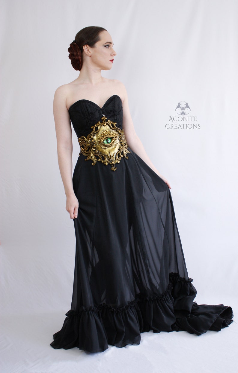 Gold 'oculus Draconis' Filigree Belt Ornate Baroque - Etsy