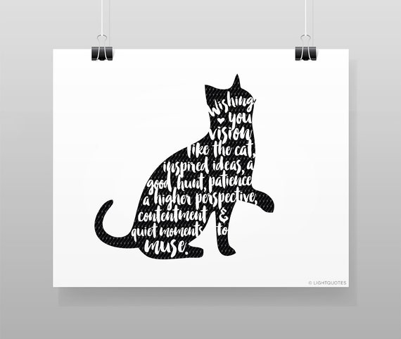 Cat Blessing Instant Download to Print Yourself at 8x10 | Etsy