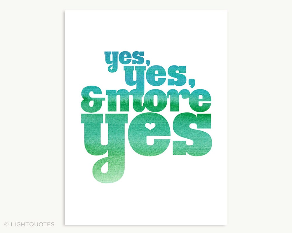 Yes, Yes, & More Yes, Ocean Colors and Red Colors, Digital Files for ...