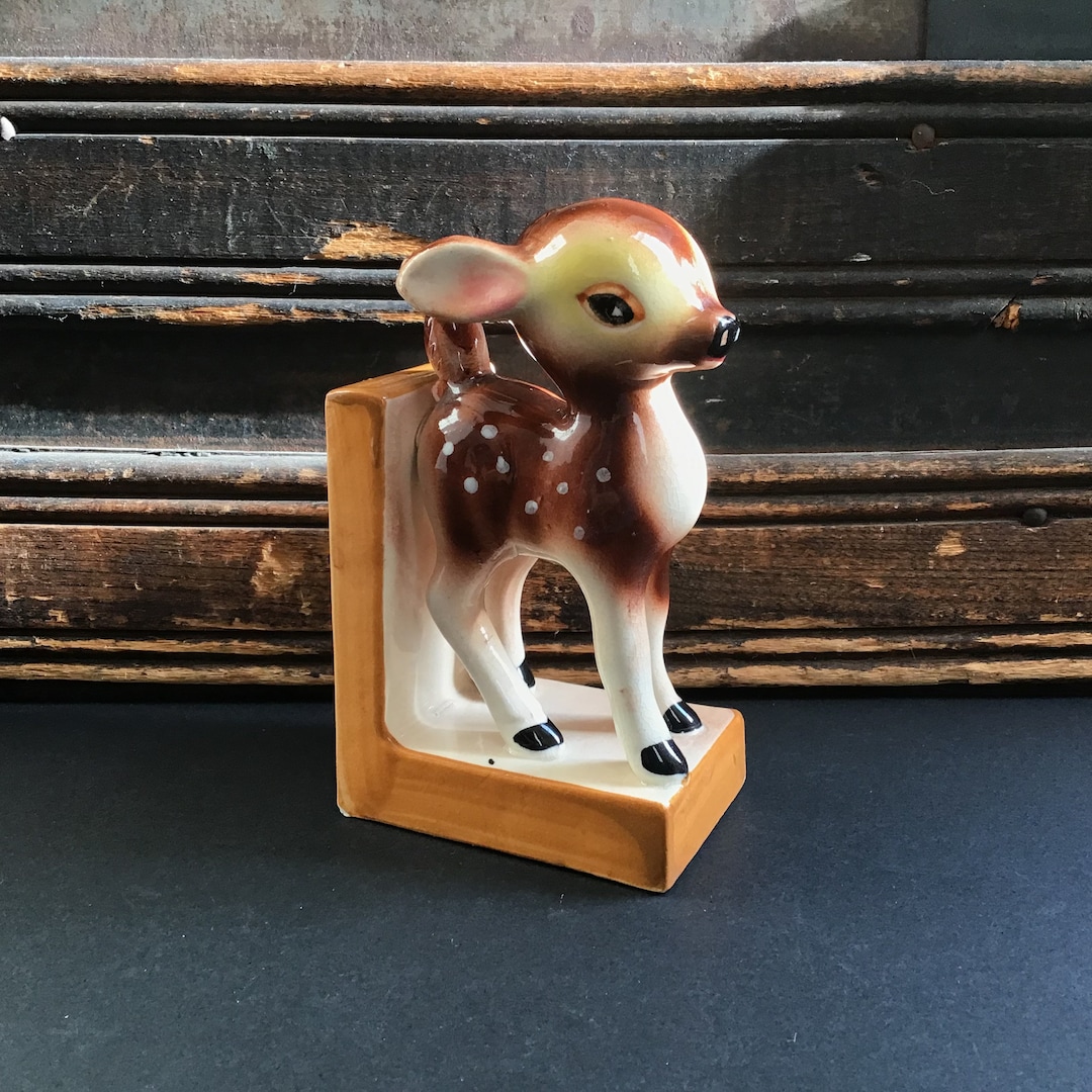 Figurine Suede Deer Bambi Hand Painted Anthropomorphic Rare 1960 ...