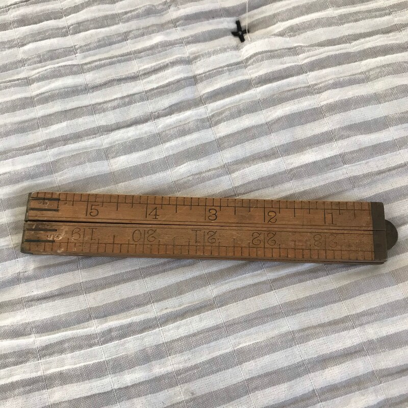 Folding Wood Ruler - Etsy