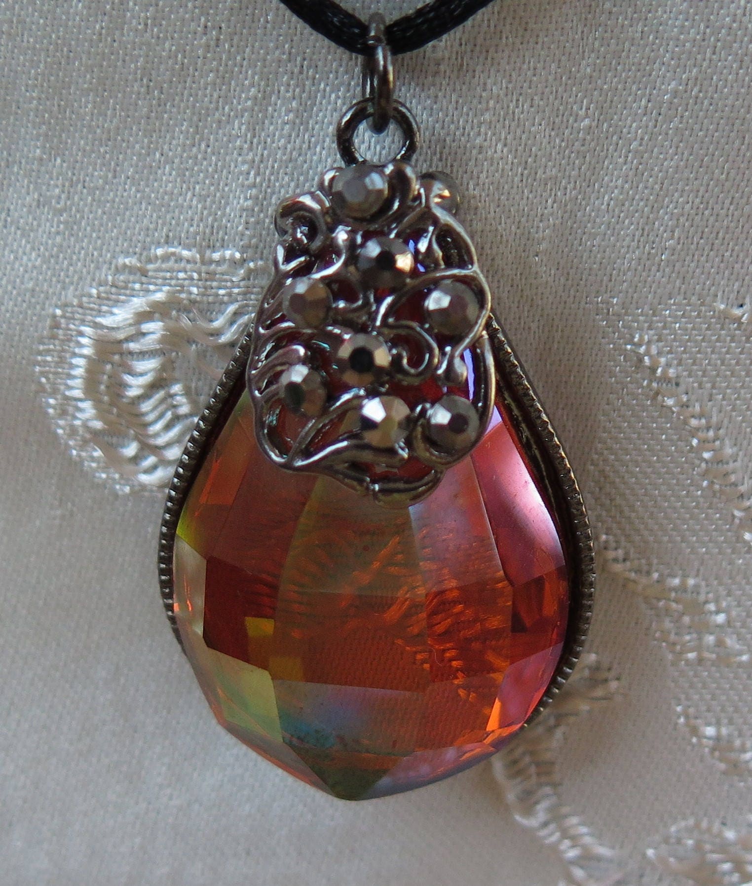 Flame Necklace - Etsy