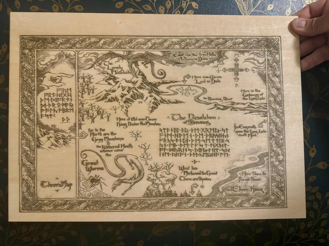 Lord of the Rings-thror's Map - Etsy