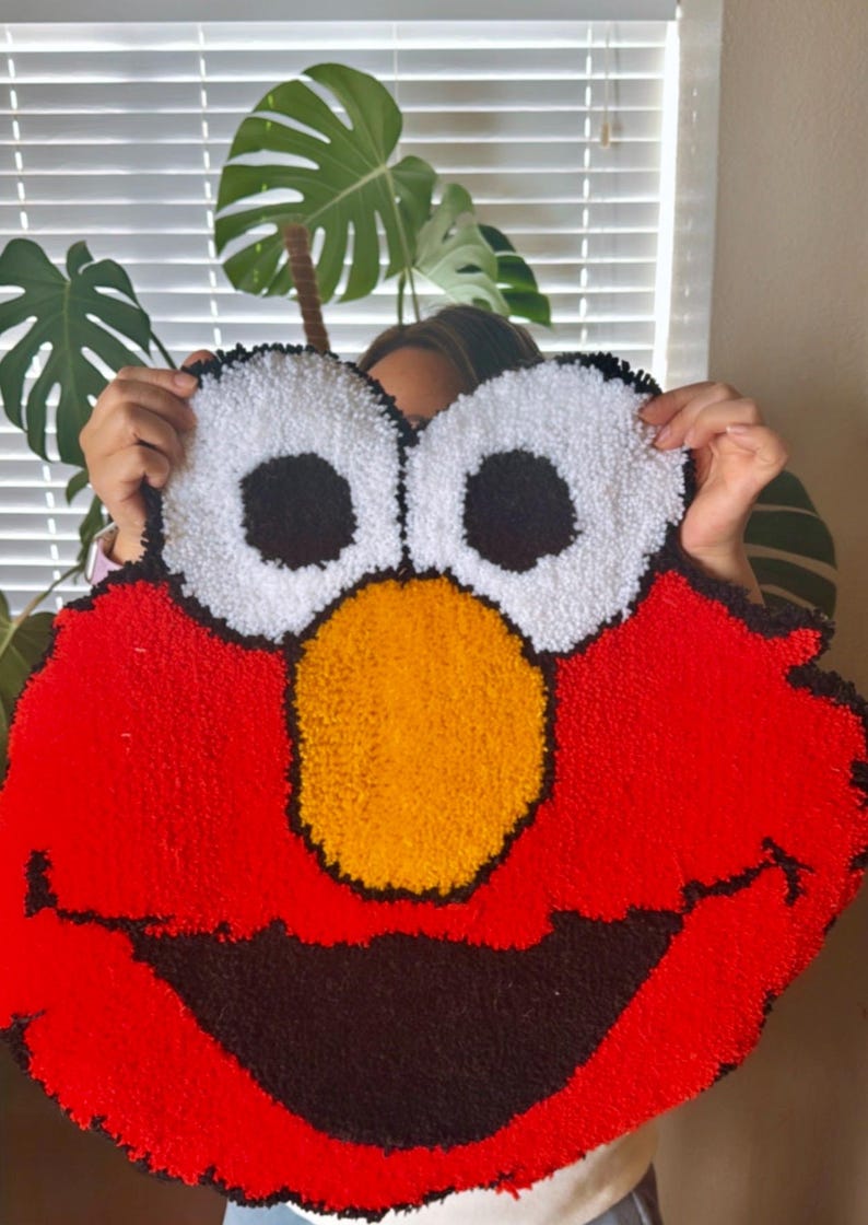 Custom Tufted Rug, Elmo 2x2 - Etsy
