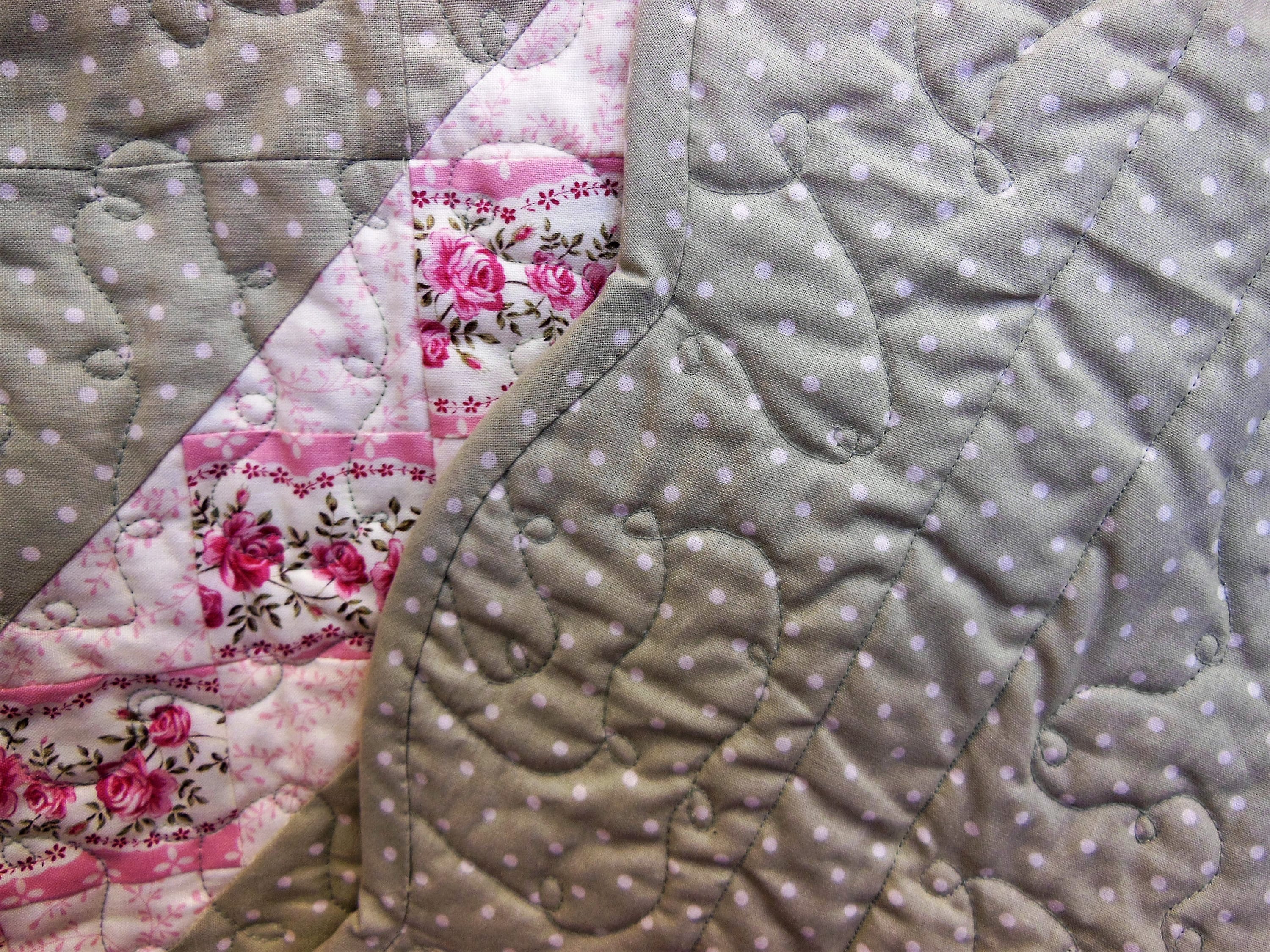 Shabby Chic Baby Girl Quilt | Baby Girl Bedding | Shabby Chic Nursery ...
