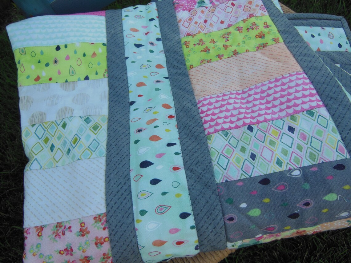 Modern Stripes Baby Quilt Modern Nursery Modern Baby - Etsy