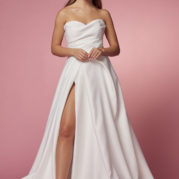 Dress With Side Slit - Etsy